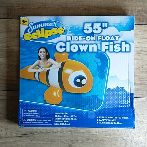 Summer Eclipse | Swim | Summer Eclipse Clown Fish Pool Float 55 | Poshmark